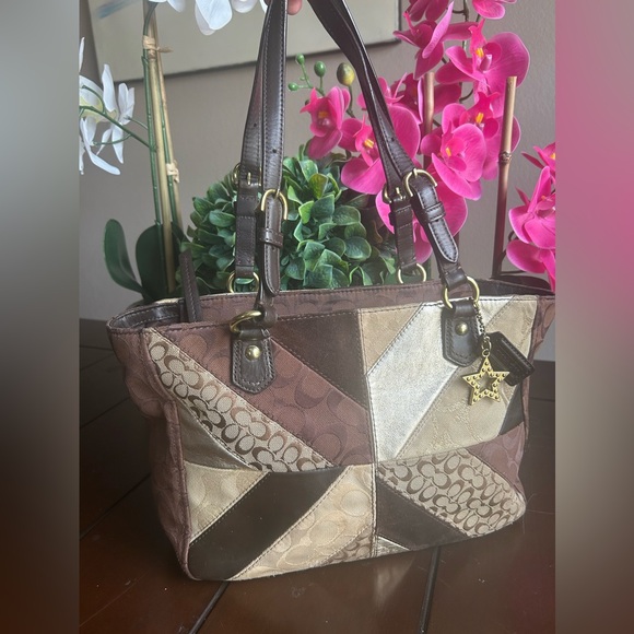 Bags | Coach Patchwork W Bag Charm | Poshmark
